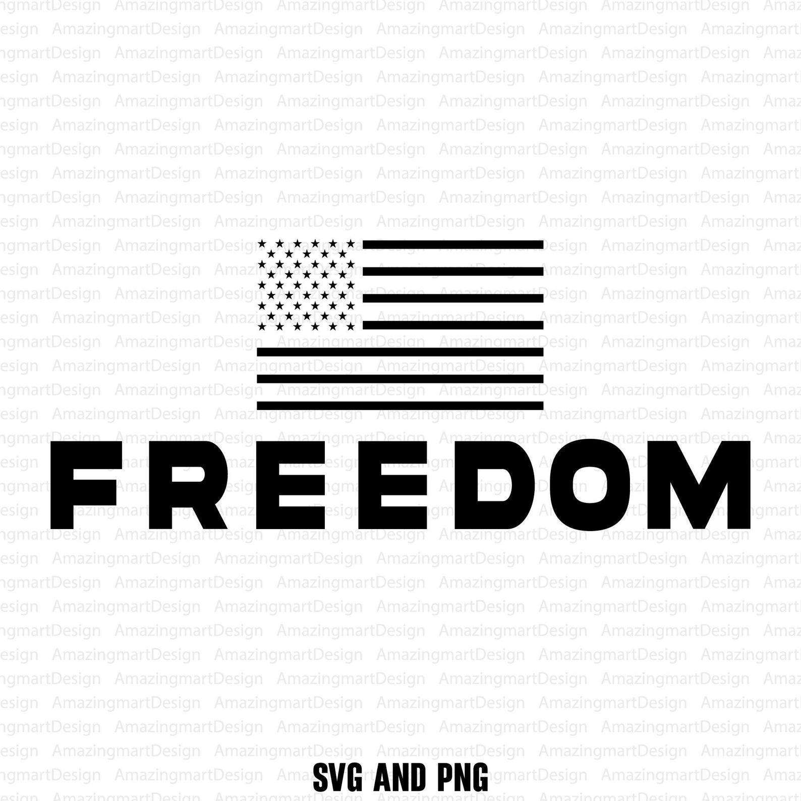 Patriotic Freedom Flag SVG PNG: Charlie Kirk Quote (digital Download ...