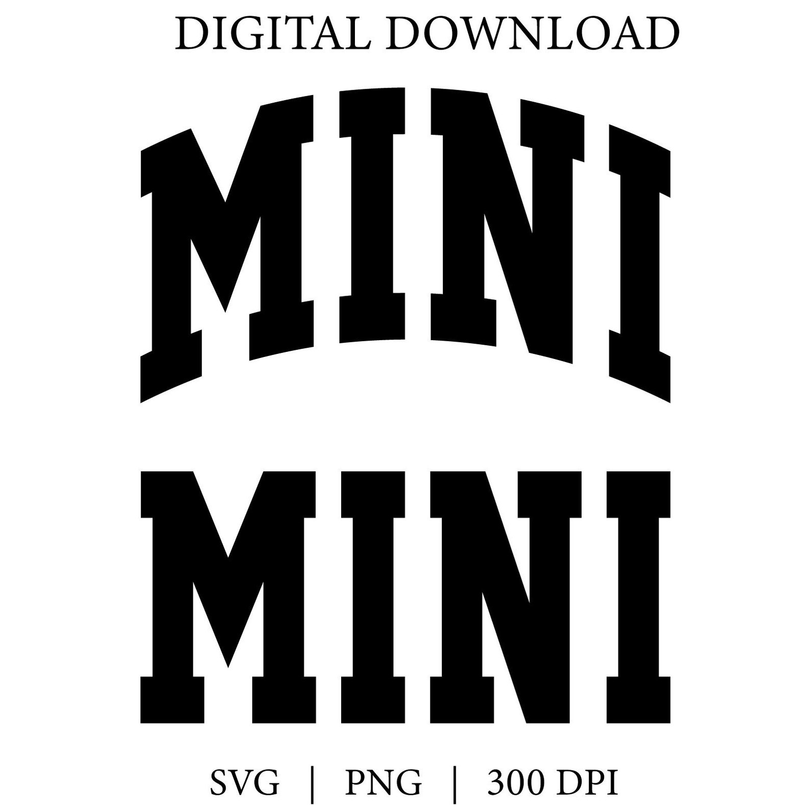 Mama and Mini Varsity Arched Bundle Svg, Png, Mama Svg, Mini Svg, Mama ...