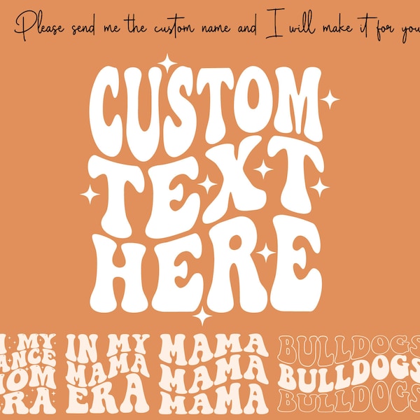 In My Era Wavy Font - Etsy