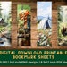 Rustic Camping Printable Bookmark PNG Bundle | Whimsical Outdoors ...