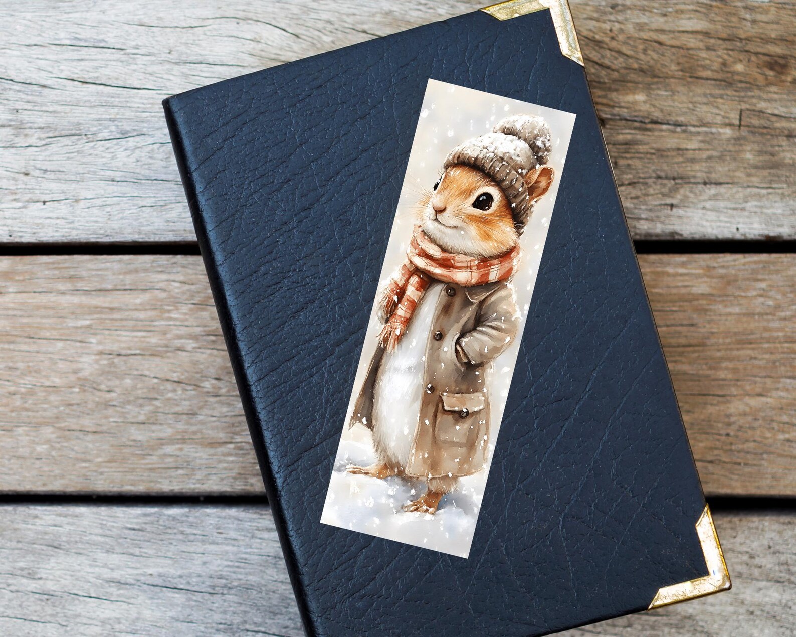 Christmas Woodland Animals Printable Bookmarks | Cardmaking | Christmas ...