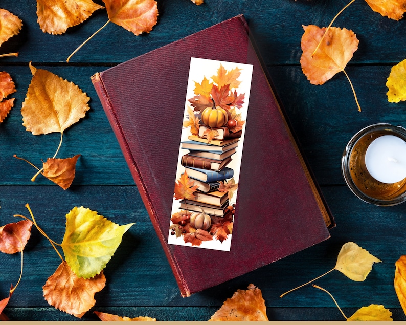 Autumn Cozy Reading Nook Printable Bookmark Bundle | Fall Cozy Bookmark ...