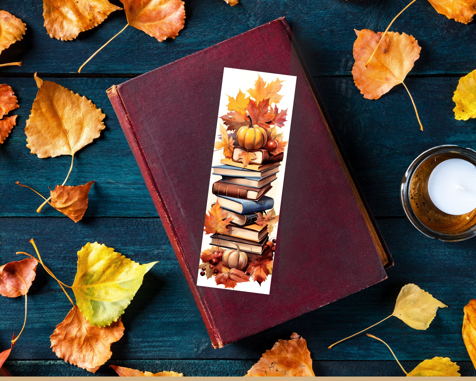 Autumn Cozy Reading Nook Printable Bookmark Bundle | Fall Cozy Bookmark ...