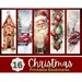 Christmas Printable Bookmarks PNG Bundle | Beautiful Bookmark | Red ...