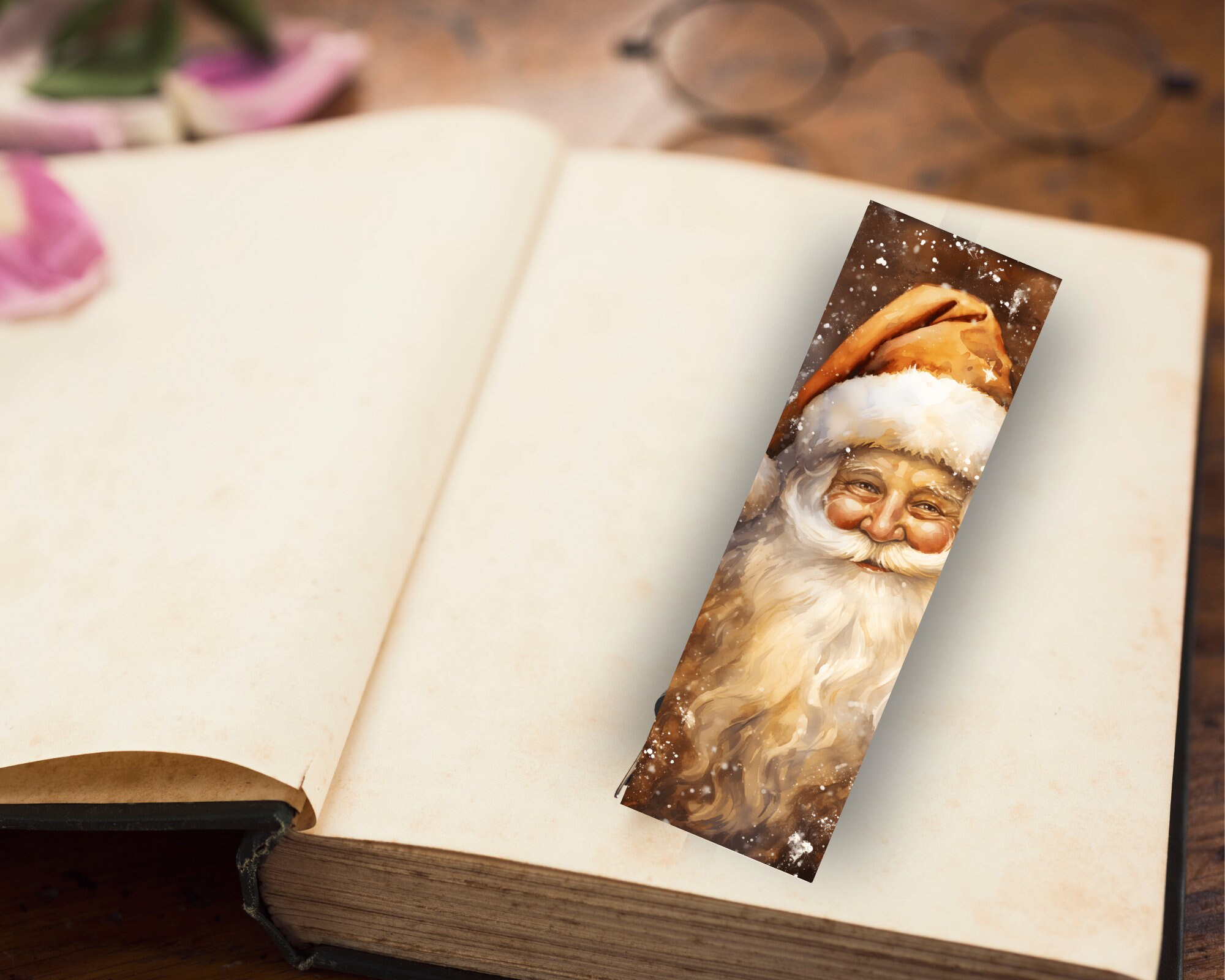 Gold Christmas Printable Bookmarks PNG Bundle | Beautiful Bookmark ...