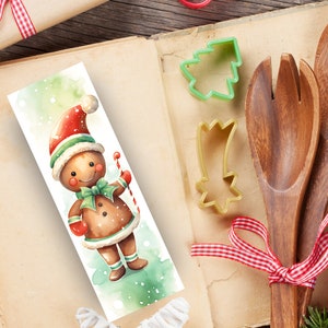 Christmas Printable Bookmarks PNG Bundle | Beautiful Bookmark | Red ...