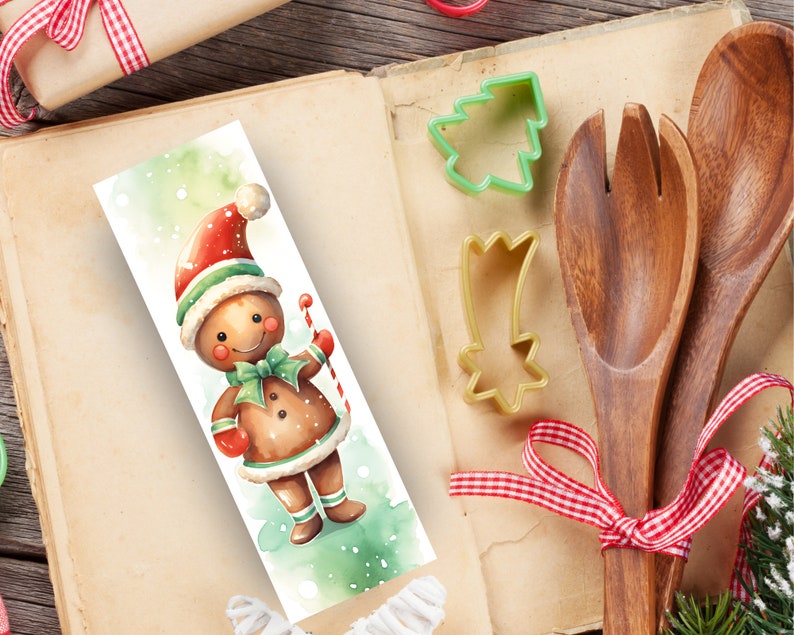 Christmas Printable Bookmarks PNG Bundle | Beautiful Bookmark | Red ...