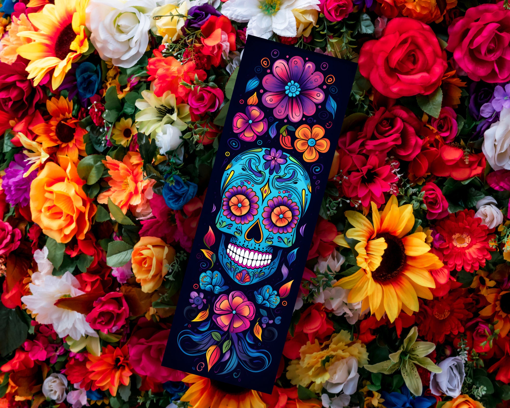 Cute Dia De Los Muertos Printable Bookmark Bundle | Kawaii Dia De Los ...