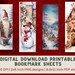 Christmas Printable Bookmarks PNG Bundle | Beautiful Bookmark | Red ...