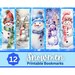 Cute Snowman Printable Bookmarks PNG Bundle Beautiful Bookmark Cute ...