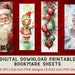 Christmas Printable Bookmarks PNG Bundle | Beautiful Bookmark | Red ...