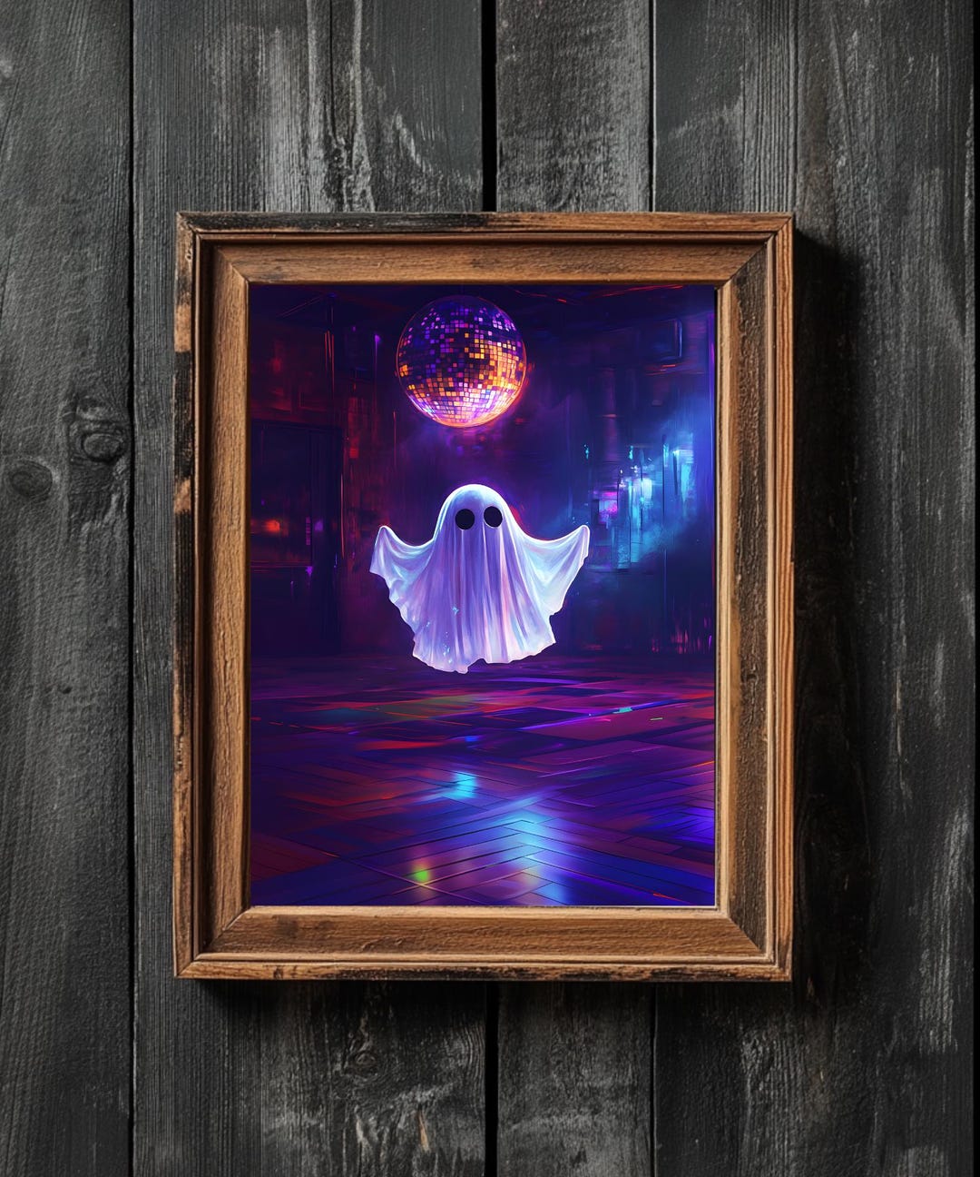 Disco Ghost Printable Halloween Wall Art | Maximalist Halloween Decor ...