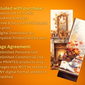Fall Academia Autumn Reading Printable Bookmark Bundle | Cozy Bookmark ...