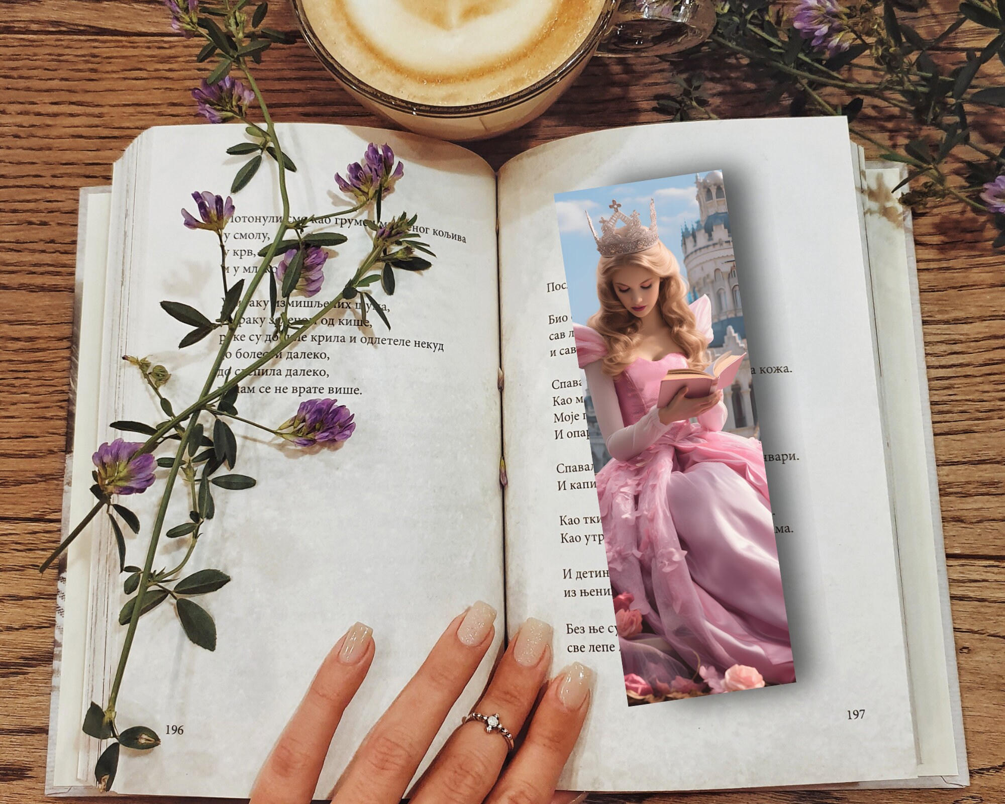 Reading Princess Printable Bookmarks Bundle Fairytale Bookmark Academia ...