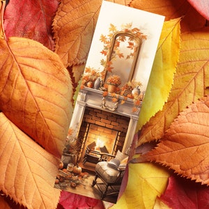 Fall Academia Autumn Reading Printable Bookmark Bundle | Cozy Bookmark ...