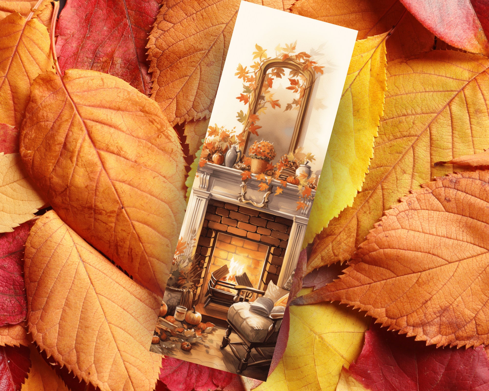 Fall Academia Autumn Reading Printable Bookmark Bundle | Cozy Bookmark ...