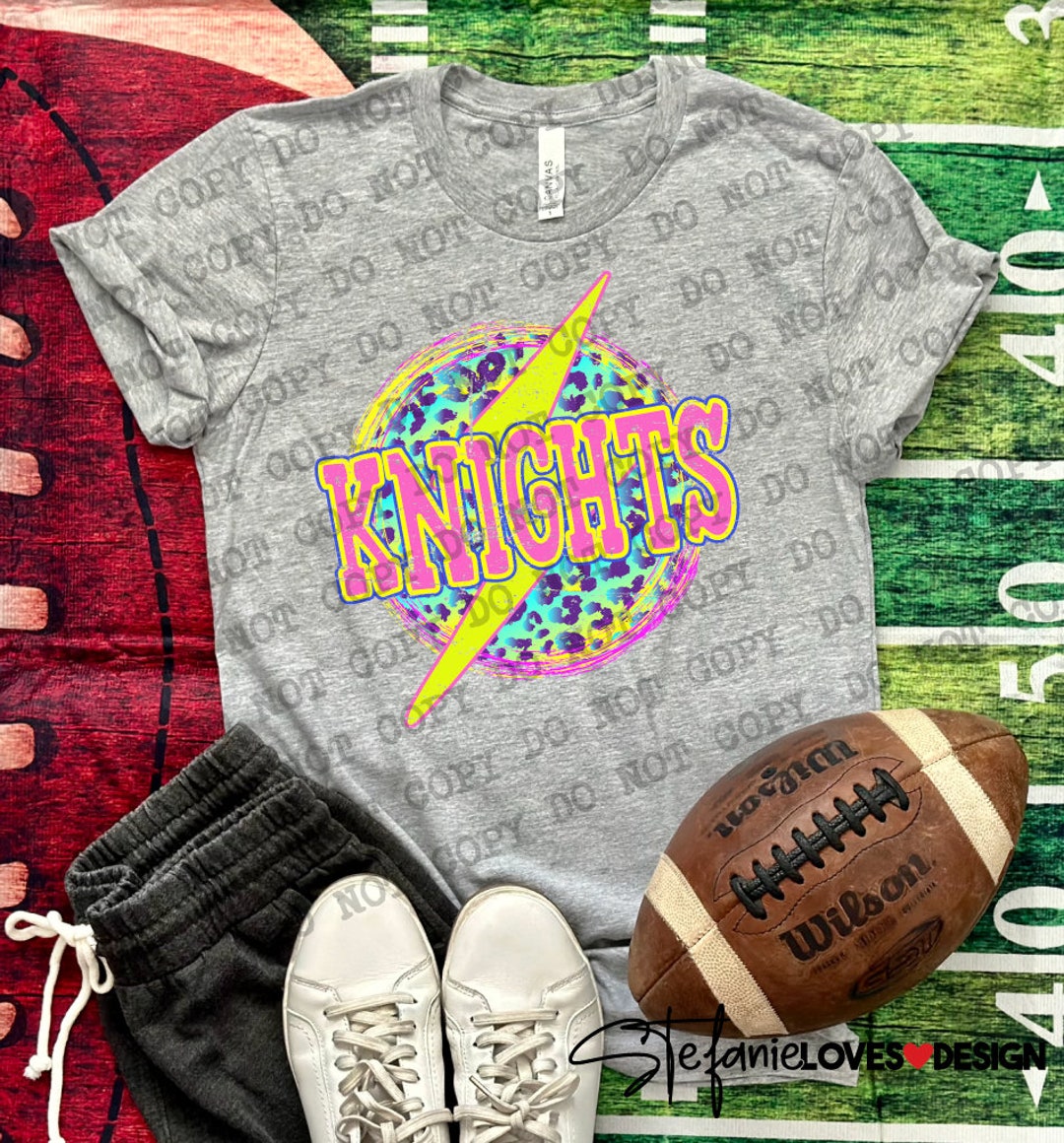 Knights Neon Bolt DTF Print - Etsy