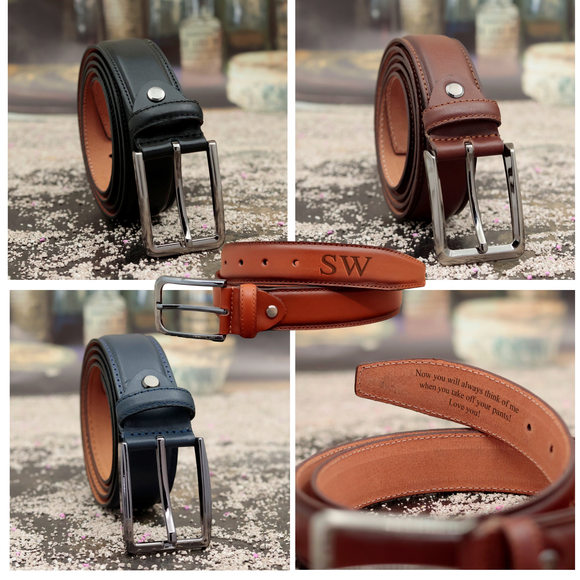 Engraved Belt Custom Mens Belt Boyfriends Gift Custom Gift for Men ...