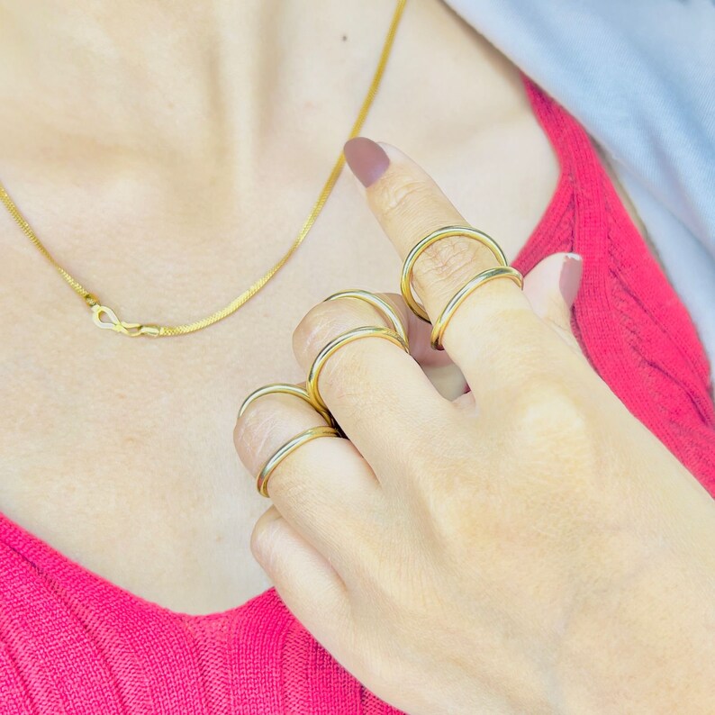 Sterling Silver Splint Ring Adjustable for PIP or DIP Joint Swan Neck ...