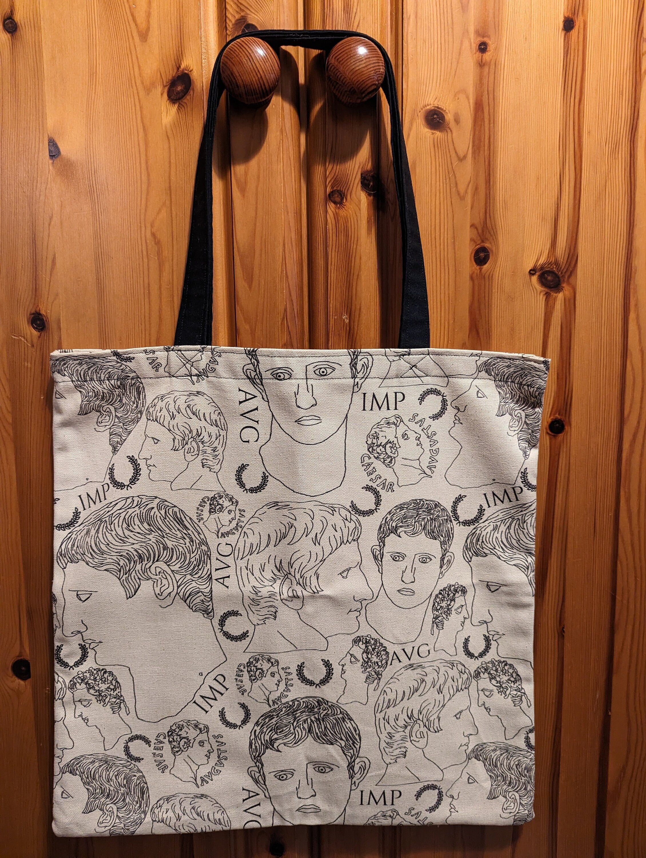 Ancient Rome Emperor Augustus Print Handmade Organic 100% Cotton Tote ...