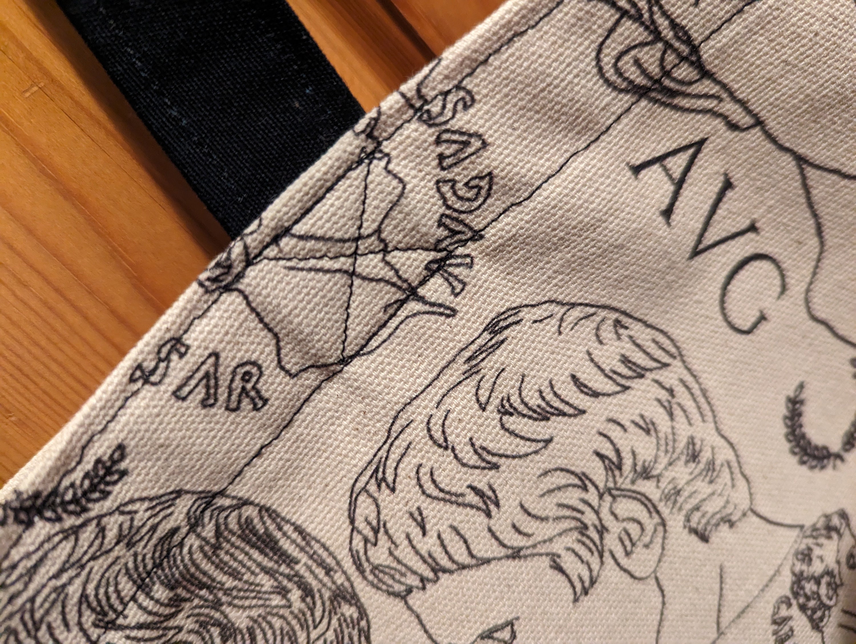 Ancient Rome Emperor Augustus Print Handmade Organic 100% Cotton Tote ...