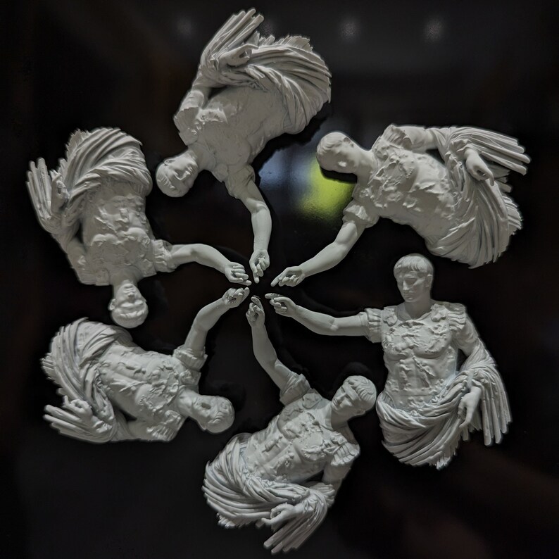 Augustus Prima Porta Statue Body 3D Resin Printed Fridge Magnet Ancient ...