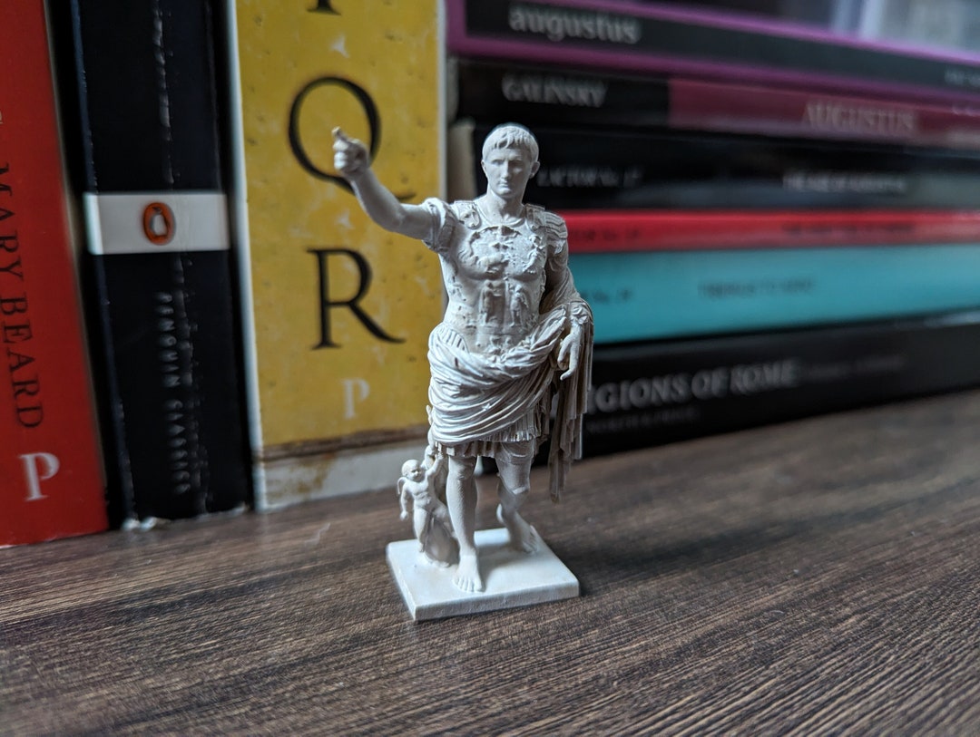 Hand Painted 3D Resin Printed Augustus of Prima Porta Statue ~7cm Tall ...