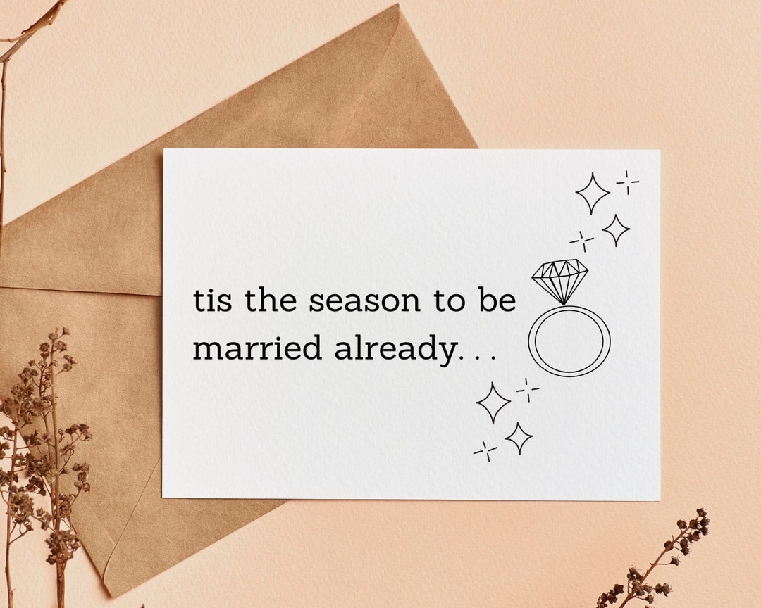 Engagement Christmas Card, Printable Birthday Card, Hilarious Birthday ...