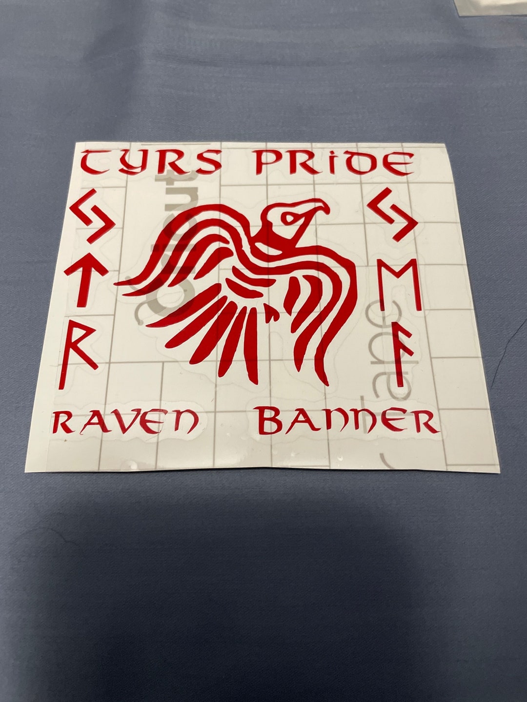 Tyrs Pride Raven Banner Vinyl Sticker - Etsy