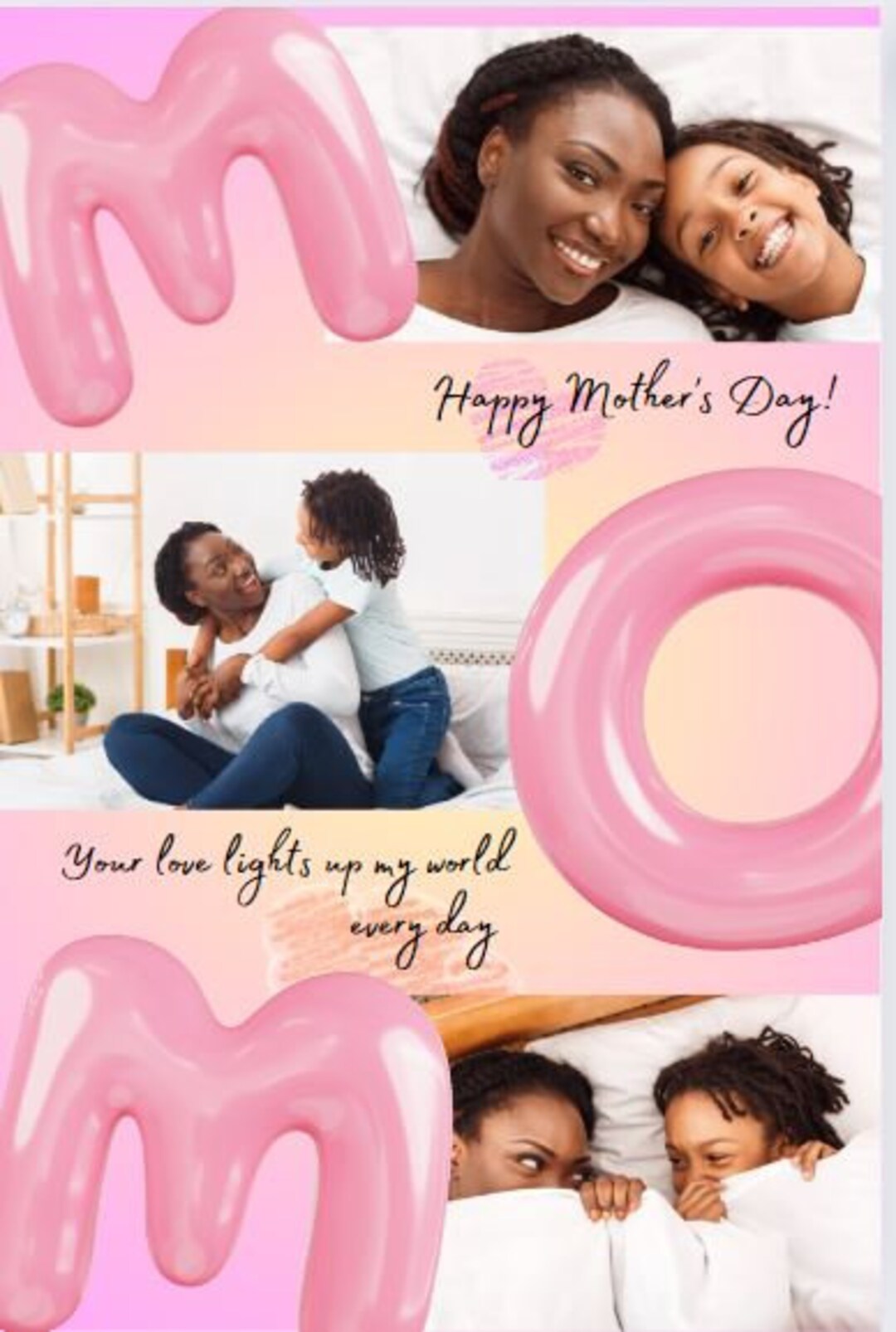 Animated Mother's Day Video Card: Editable Digital Greeting (canva) - Etsy