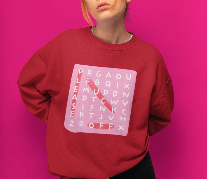 Please Fuck off Word Search Gildan Unisex Sweatshirt - Etsy