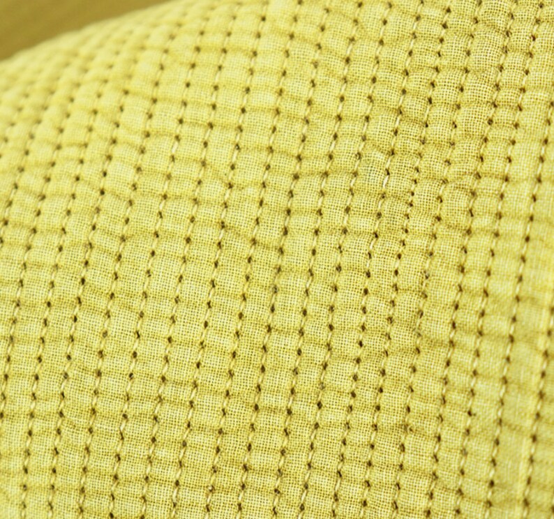 By Yard, Double Layered, Pre Quilted Padding, Washed Cotton Fabric in ...
