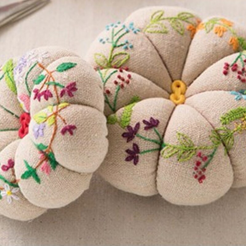 Pumpkin Pin Cushion - Etsy