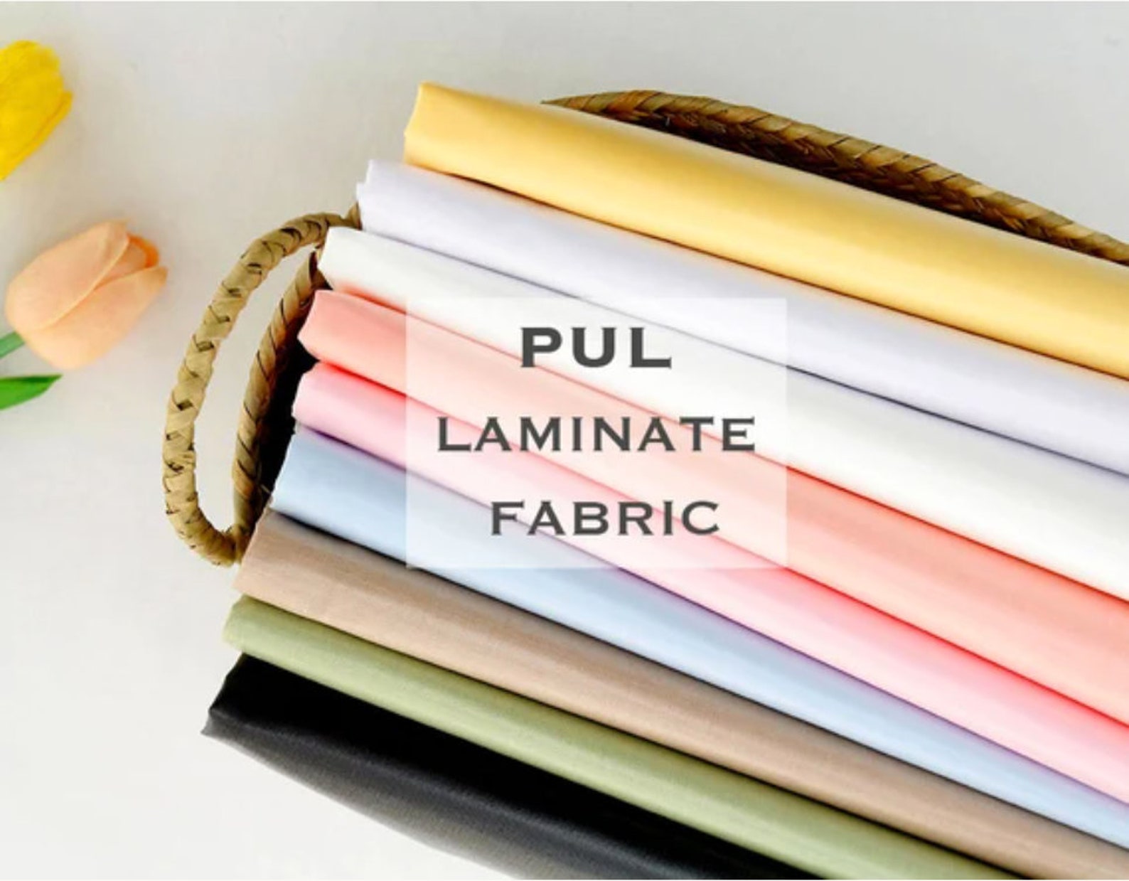 PUL LAMINATE WATERPROOF Fabric , 8 Pastel Colours, by Yard - Etsy