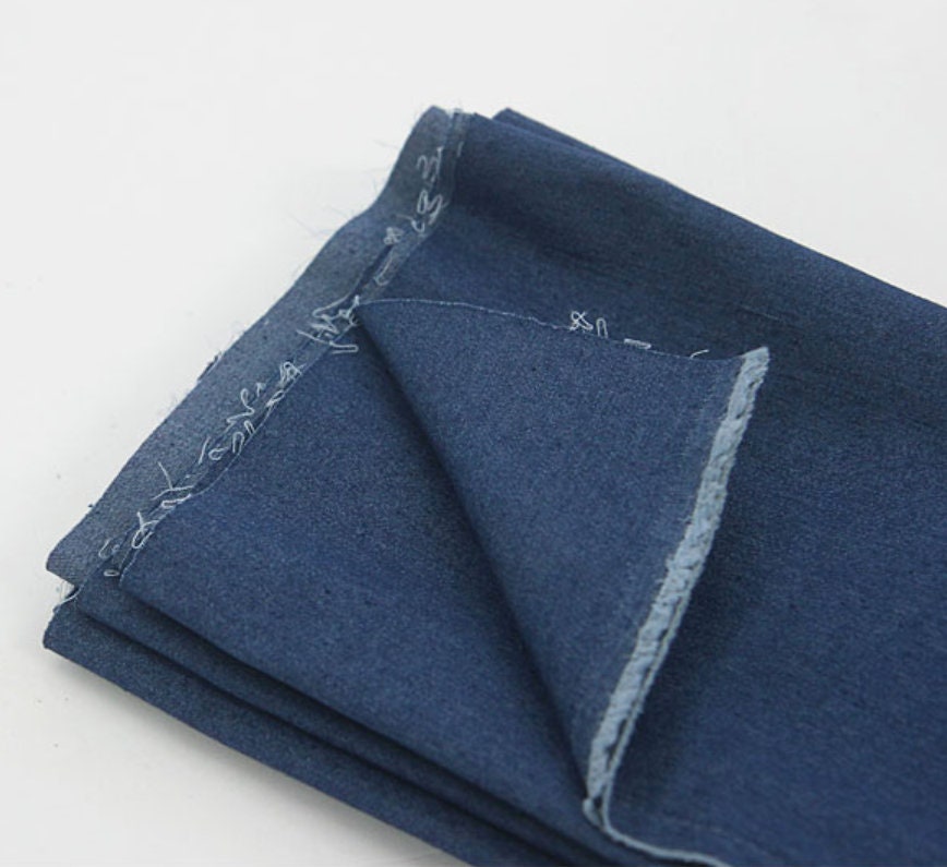 Stretchy 100% Cotton, 4 Shades Denim Fabric by Yard - Etsy