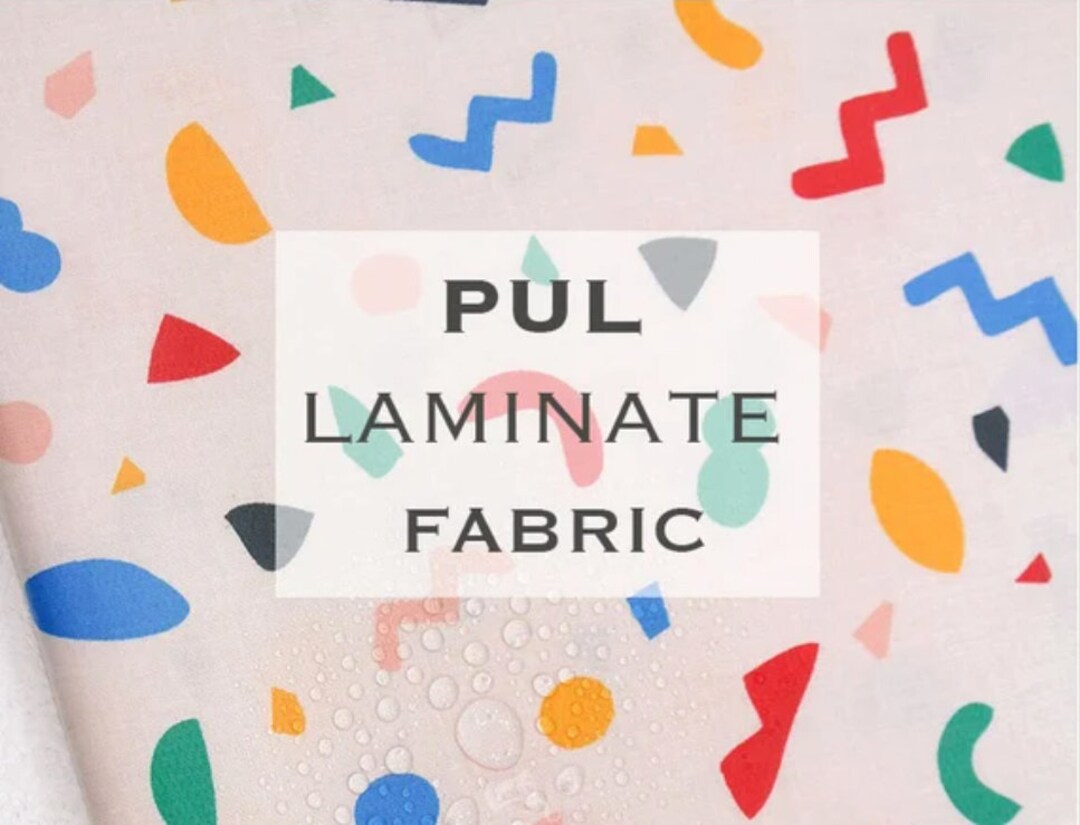 PUL LAMINATE WATERPROOF Fabric, Colourful Terrazzo Pebbles Print, by ...