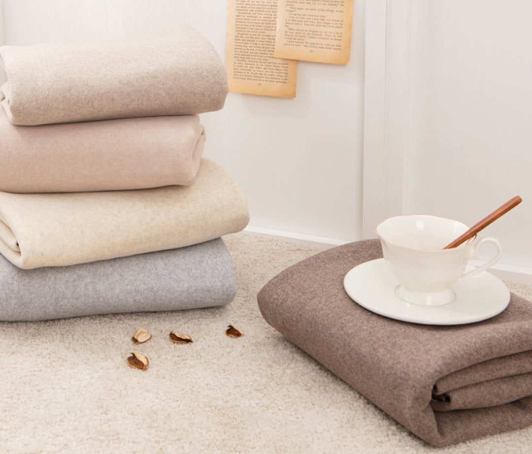 Soft Warm Wool-like Fabric, 13 Colours, by Yard, 140cm(55'') Wide - Etsy