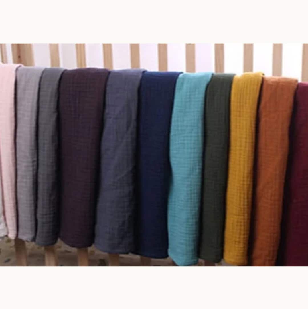 Triple Layers Crinkle Cotton GAUZE, 18 Colours, 145cm Width, by Yard - Etsy