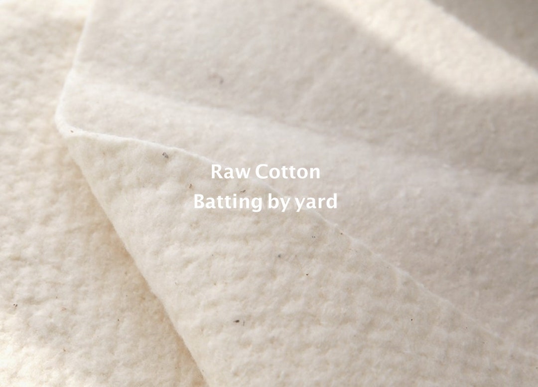 By Yard, Natural Cotton Batting for Quilting Wadding - Etsy