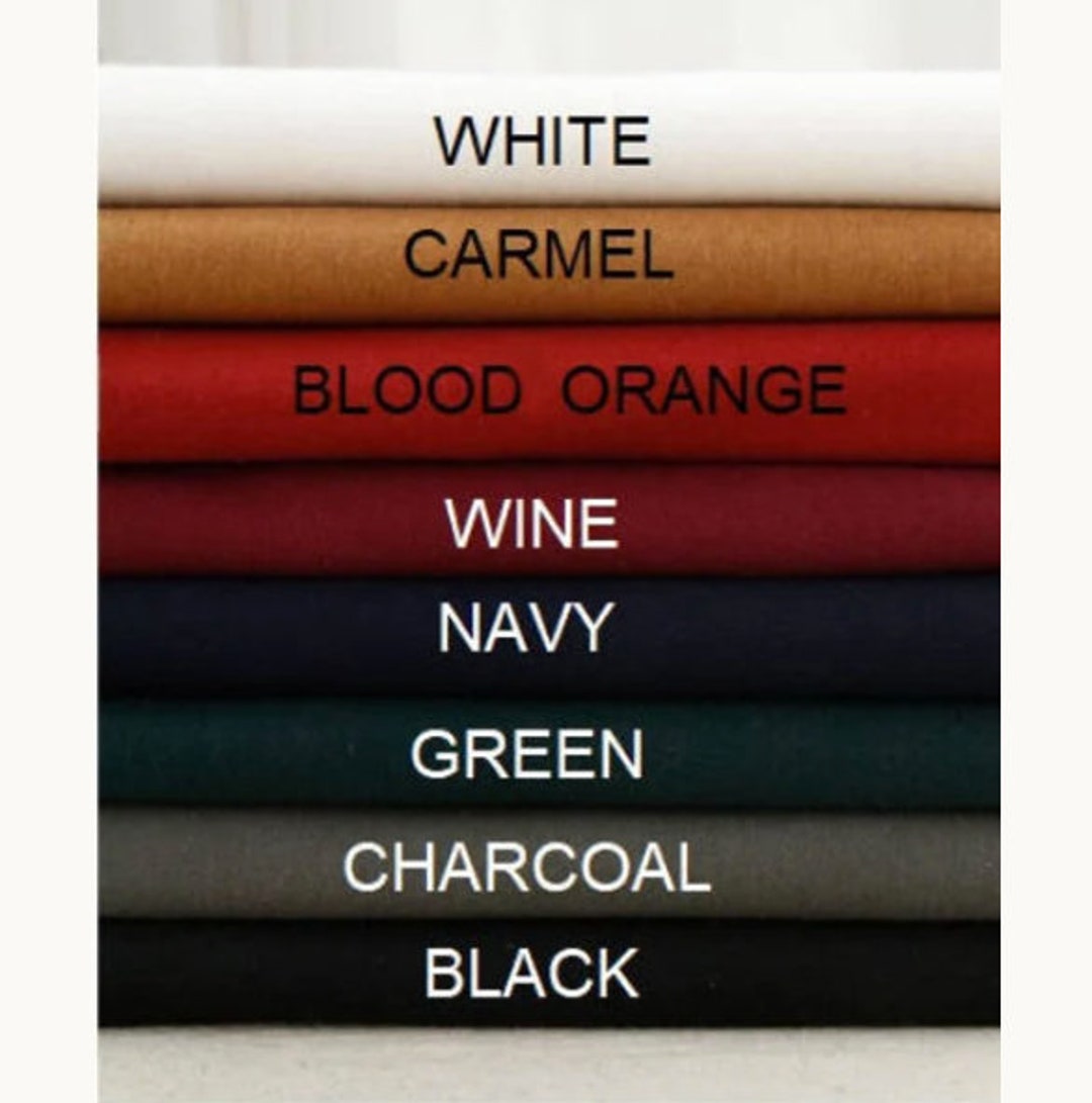 Brushed Flannel Cotton 100% Fabric ,8 Colours, by Yard, 144cm Width - Etsy
