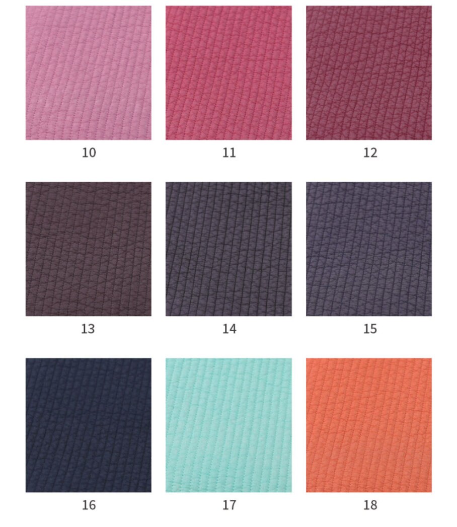 Double Layered, Quilted Padding, Washed Cotton Fabric in 30 Colours - Etsy