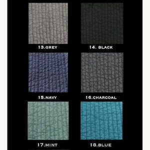 Double Layered, Quilted Padding, Washed Cotton Fabric in 18 Colours - Etsy