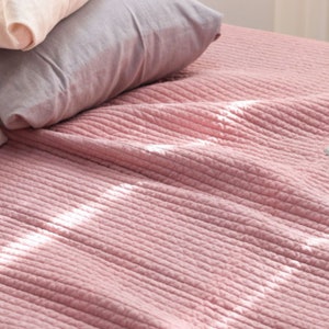 Double Layered, Quilted Padding, Washed Cotton Fabric in 16 Colours ...