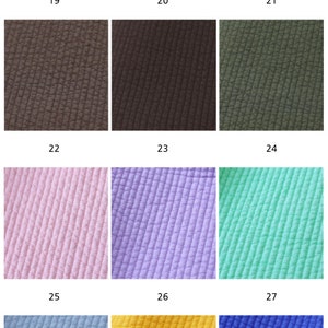Double Layered, Quilted Padding, Washed Cotton Fabric in 30 Colours - Etsy