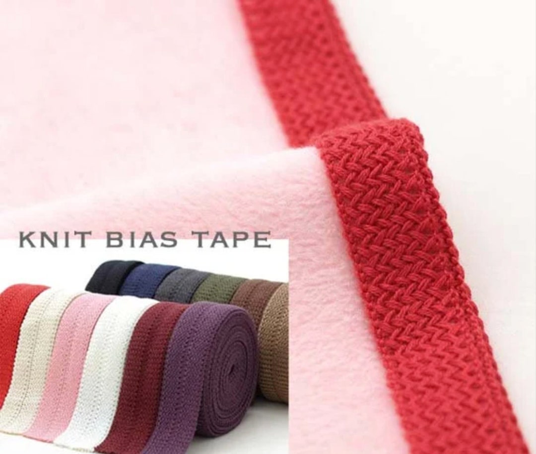Knit Bias Binding Tape, by 5 Yards (4.5m) 14colours, Knitted Trim ...