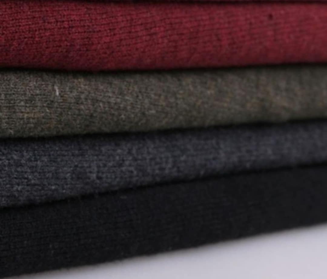 By Yard, WOOL KNIT FABRIC 8 Colours, Soft Touch Warm Knit - Etsy