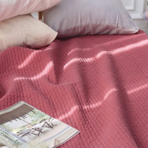 Double Layered, Quilted Padding, Washed Cotton Fabric in 16 Colours ...