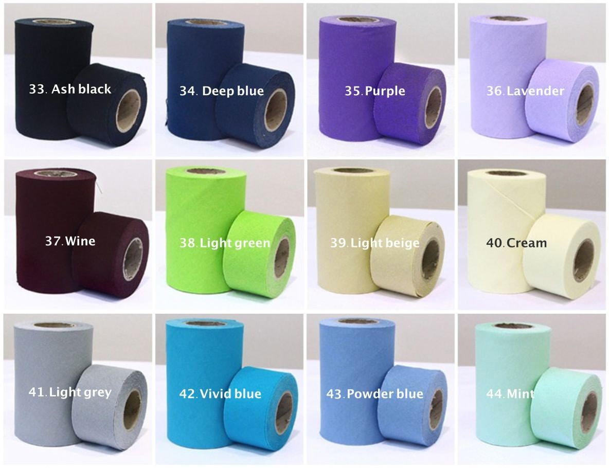Wide Bias Binding Tapes, 100% Cotton Fabric, 44 Colours, by 10 Yards ...