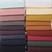Double Layered, Quilted Padding, Washed Cotton Fabric in 16 Colours ...