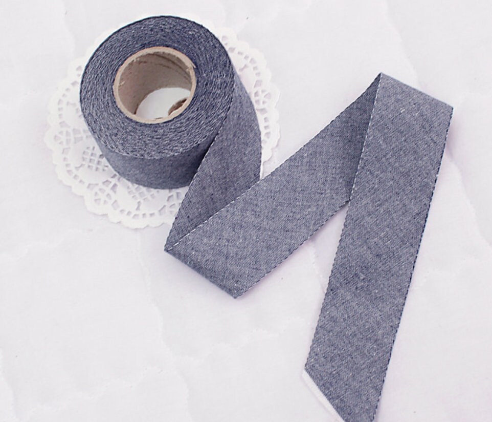 Denim Bias Tape/ Chambray Cotton 10 Yards 9m / Quilting Trim Ribbon - Etsy